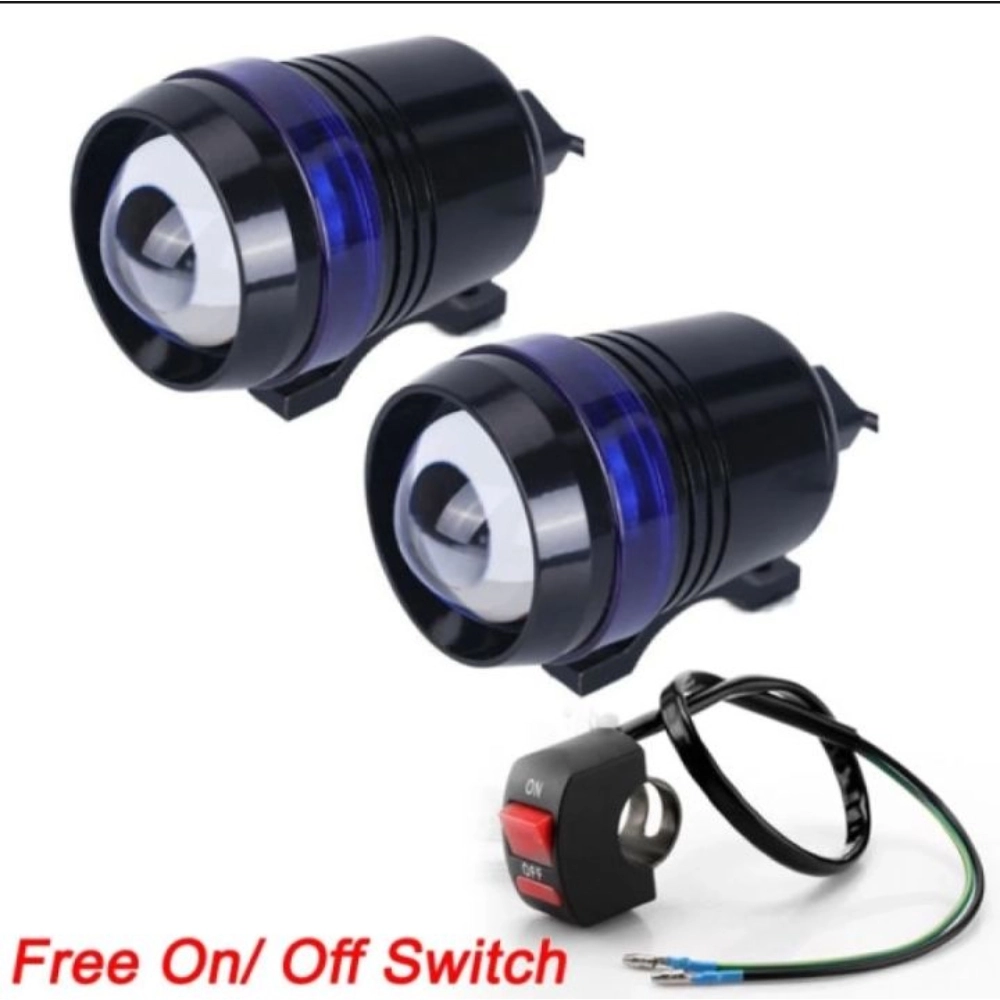 Black 12V 30W CREE U3 LED Laser Fog Headlight Spot Light Motorcycle ...