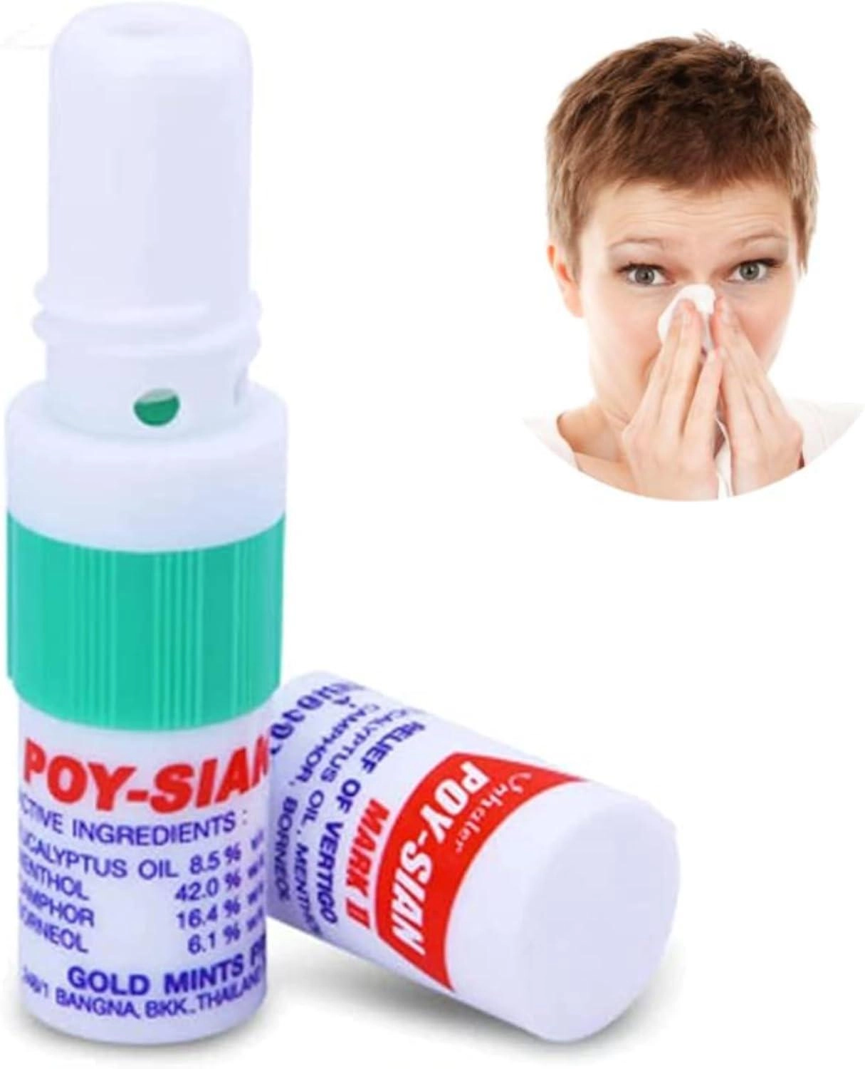 Poy- Sian Menthol Aromatherapy Nasal Inhaler - 1pc