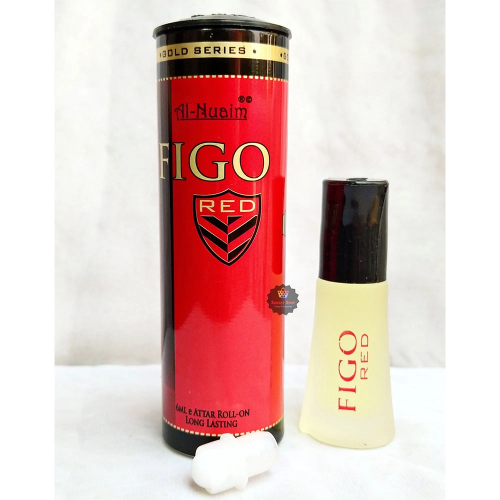 Al Nuaim Figo Red Roll On Attar Non Alcoholic Long Lasting Perfume - 6ml