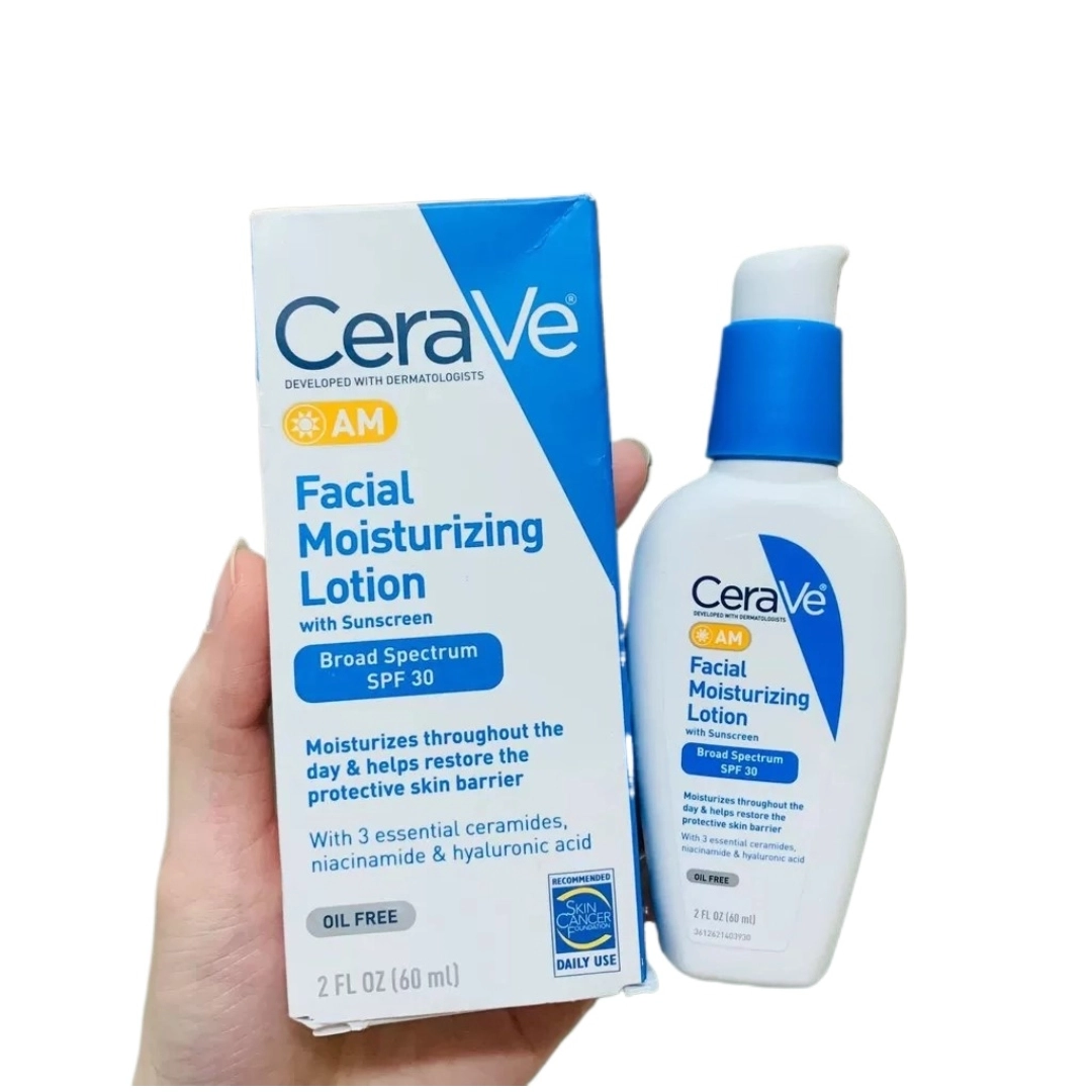 CeraVe AM Face Moisturizer Lotion with for Normal to Oily Skin 60 ml