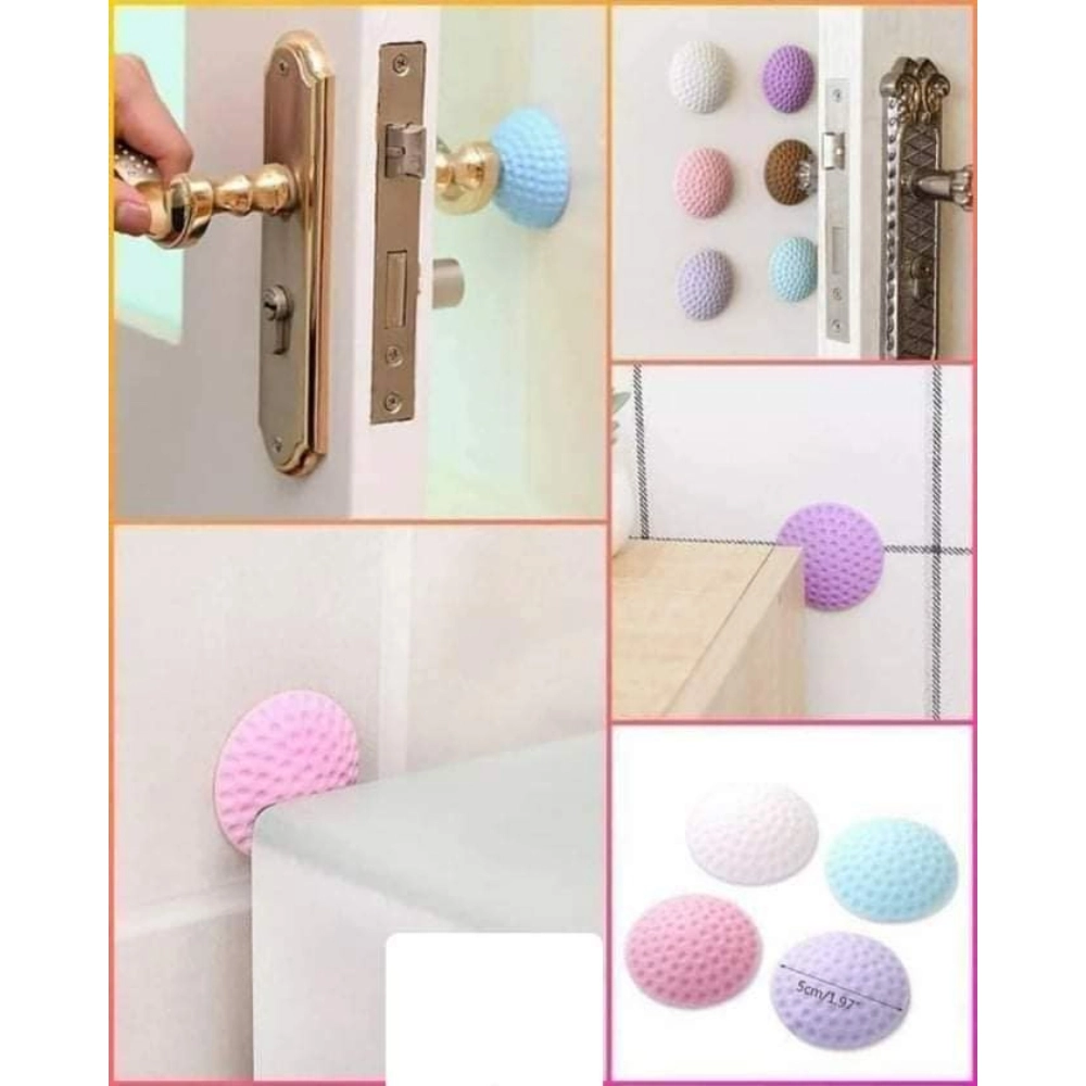 Silencer 5 PCS Crash Pad Wall Protectors Silicone Door Knob Cover For ...