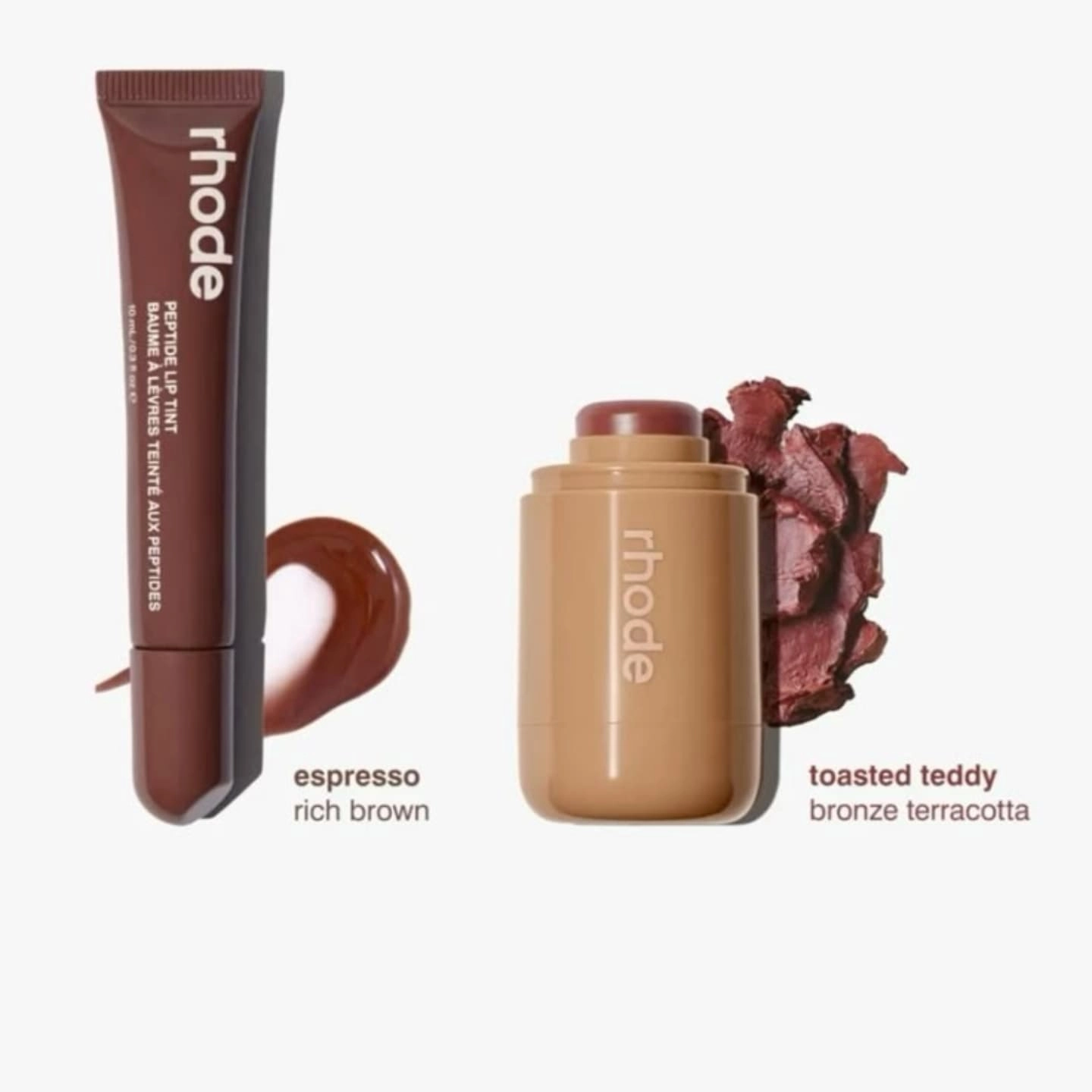 2 in 1 Most Demanding Rhode Espresso Lip Combo ( Toasted teddy + Espresso)