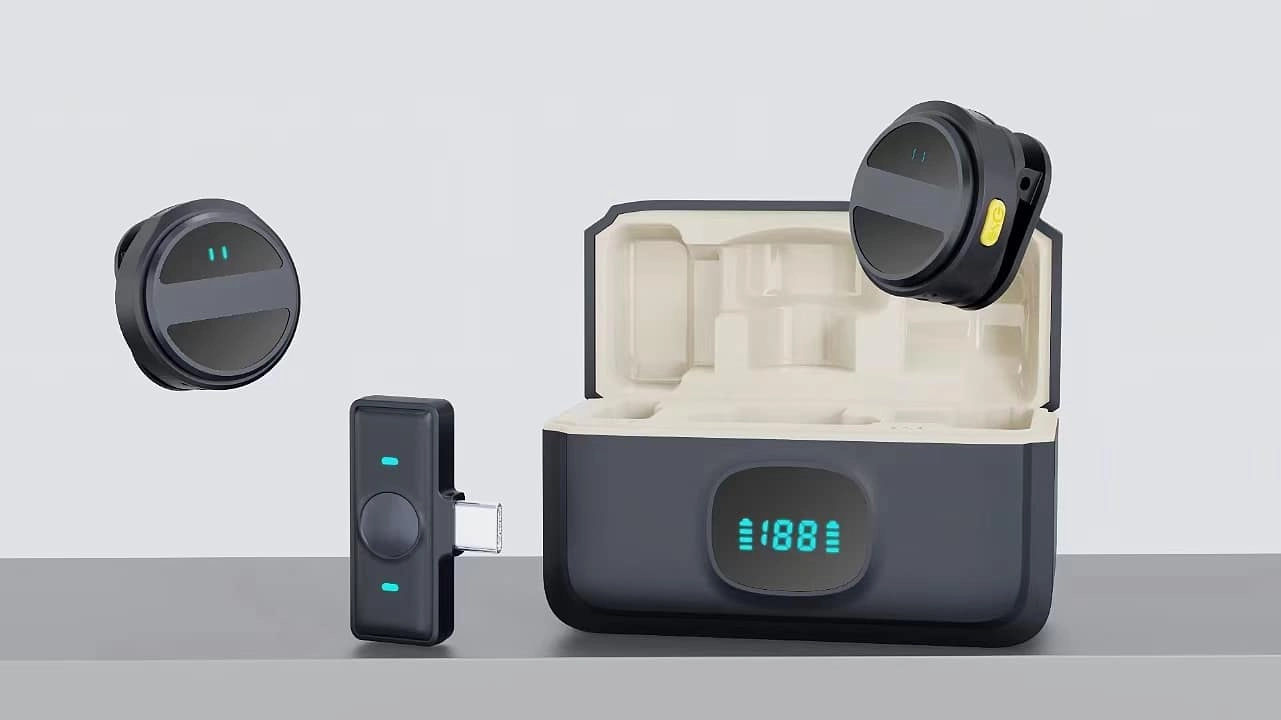 SX21 Wireless Lavalier Microphone | Noise Reduction Mini Collar Mic for ...