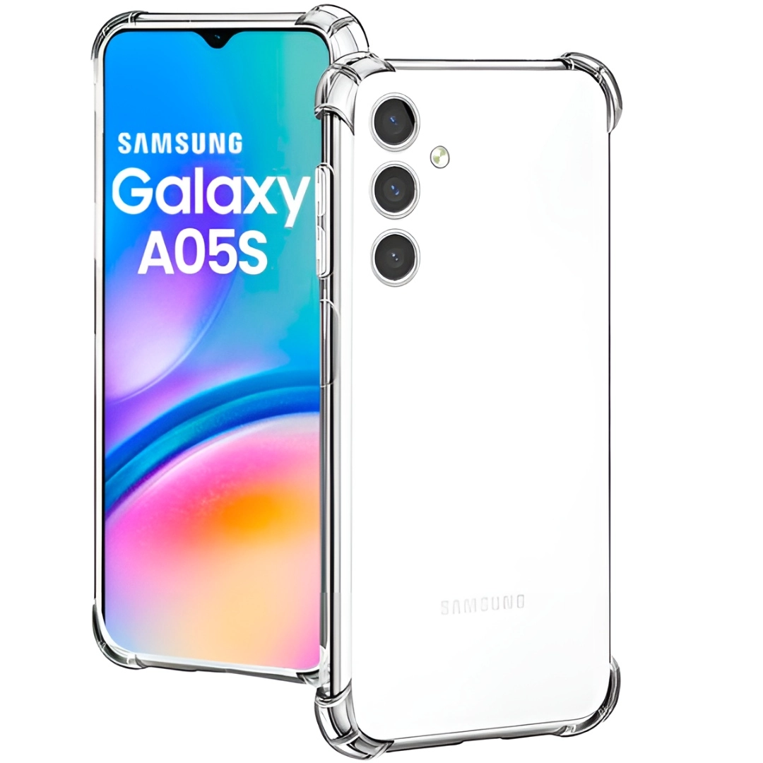 For Samsung Galaxy A05S Flexible Clear Transparent Soft TUP Back Case ...