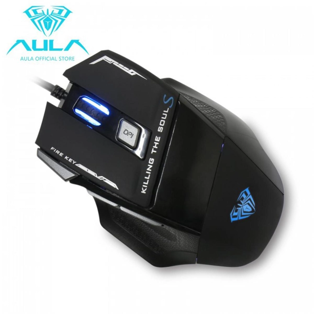 AULA S12 Gaming Mouse Wired 6400DPI 7 Programmable Buttons Backlit ...