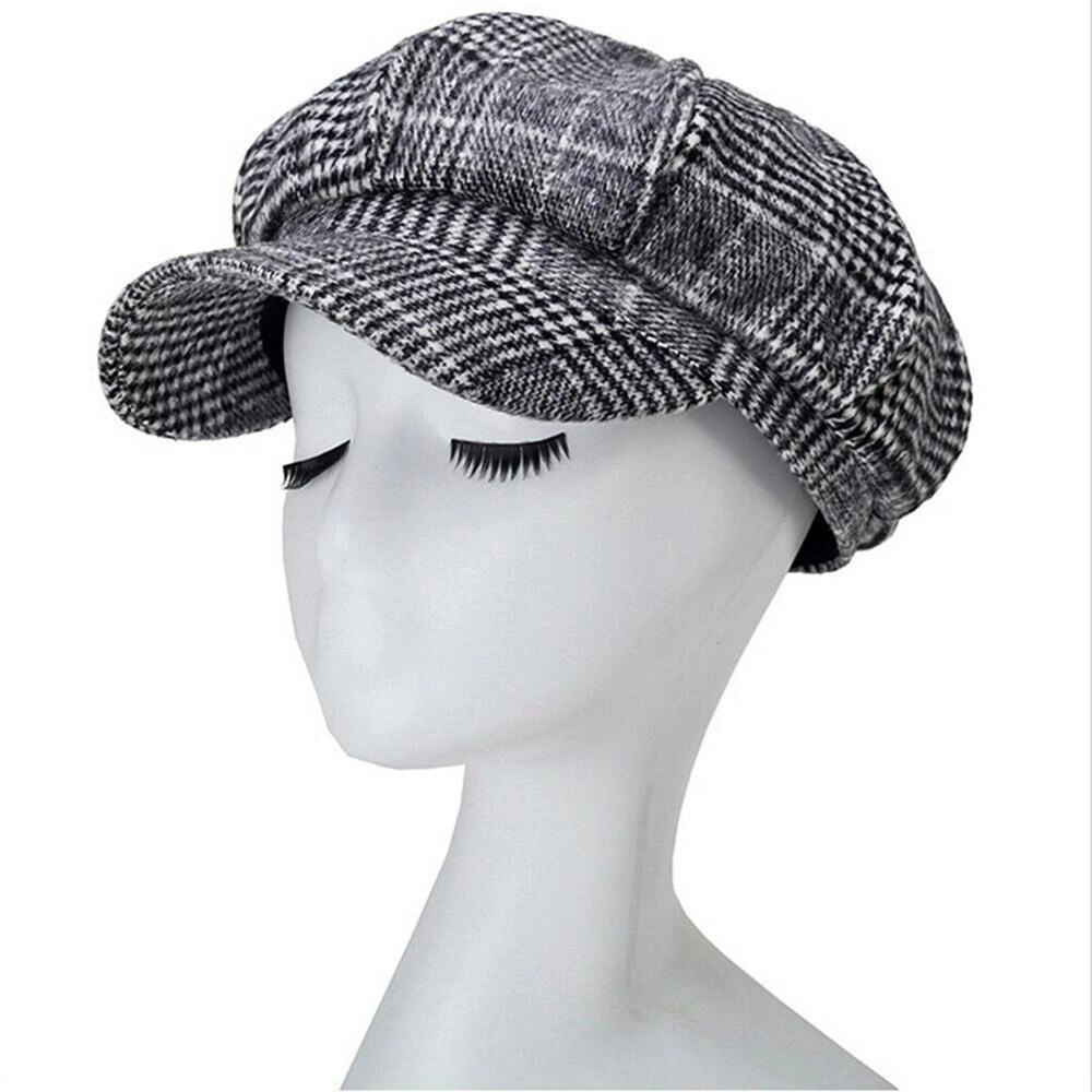 Artist Vintage Newsboy Cabbie Peaked Beret Visor Flat Cap