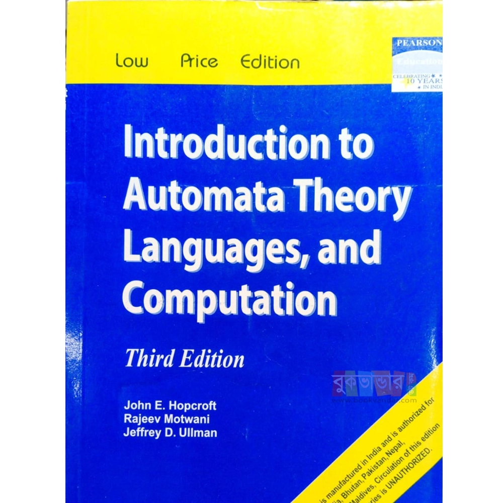 Introduction to Automata Theory Languages and Computation, 3rd Edition