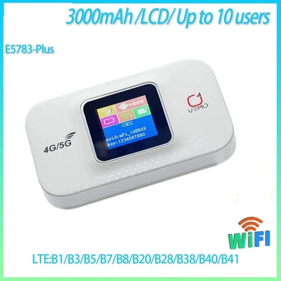 E5783 Plus 4G LTE 5G CAT4 300Mbps Portable Wifi Router With SIM Card ...