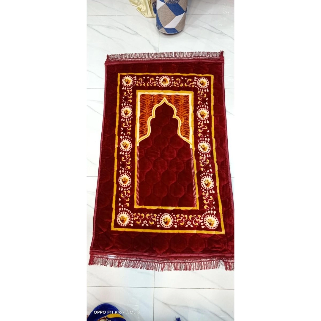 China Prayer Mat (Jaynamaz) - Extra Soft Velvet Mixed Blue Color Form ...