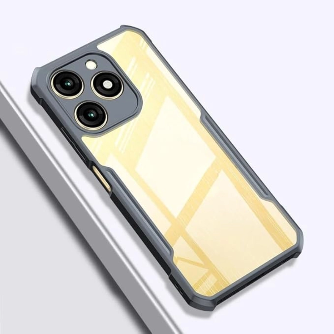 Tecno Spark 20 Pro Protective Black Border Crystal Clear Xundd Mobile ...