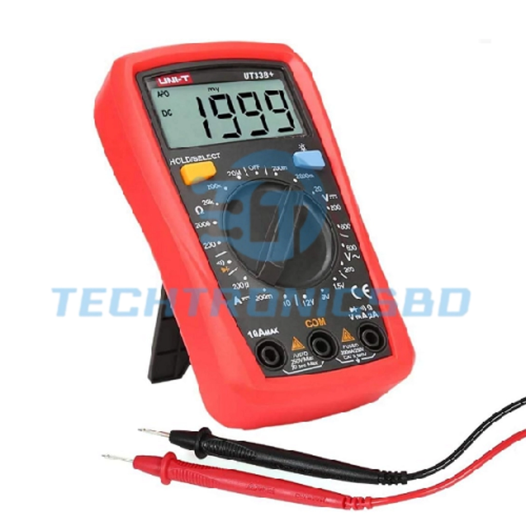 UNI-T UT33B+ Digital Multimeter – AC/DC Voltage, Current, Resistance ...