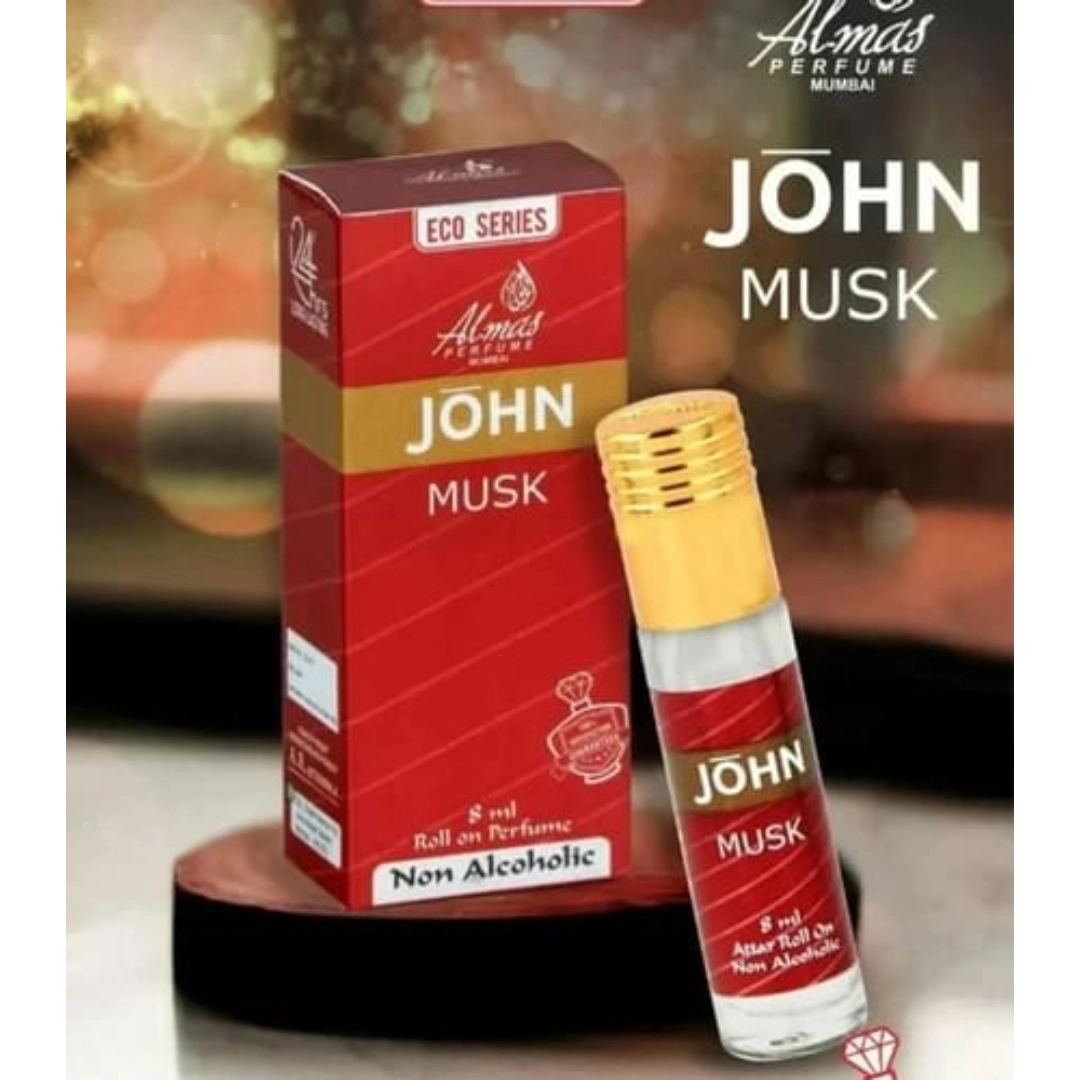 John Musk Attar - 8Ml Roll On - Eco Series - Concentrated Perfume Oil