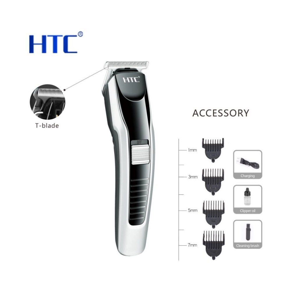 HTC AT 538 Rechargeable Hair and Beard Trimmer for Men