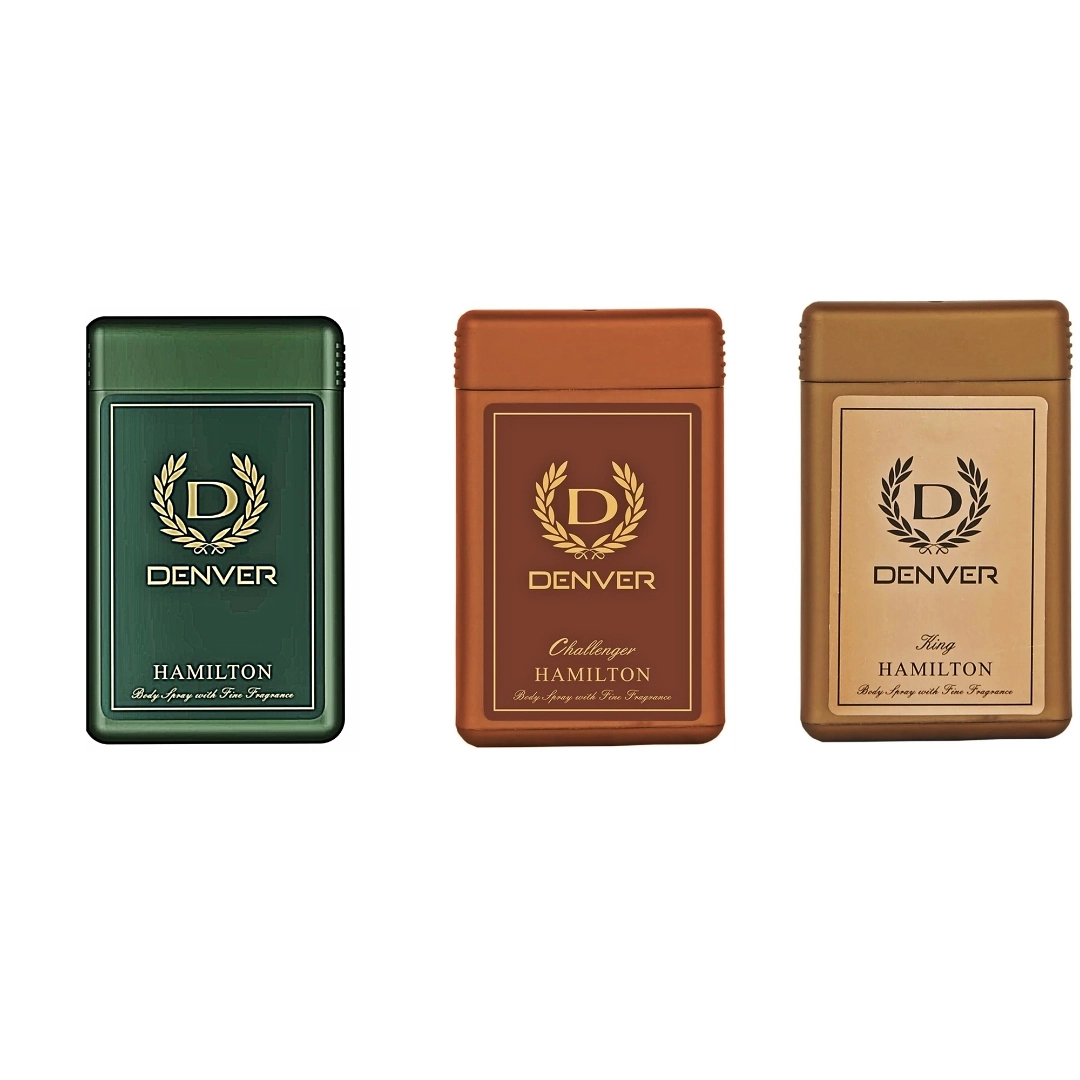 DENVER Hamilton, King, Challenger Pocket Perfume - 18ML (Pack of 3 ...