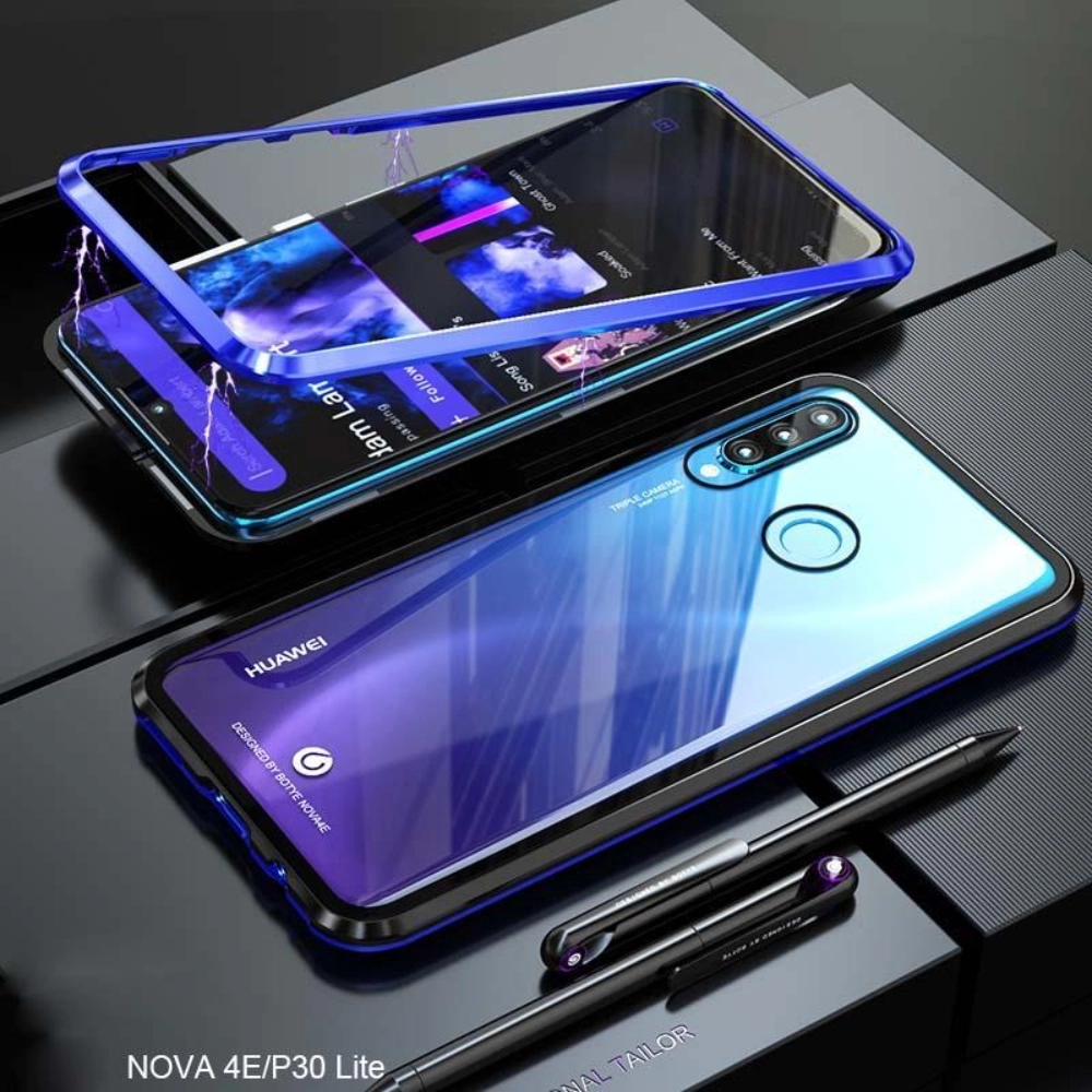 HUAWEI NOVA 4E Case Clear Laser Plating Transparent Soft Ultra Thin ...