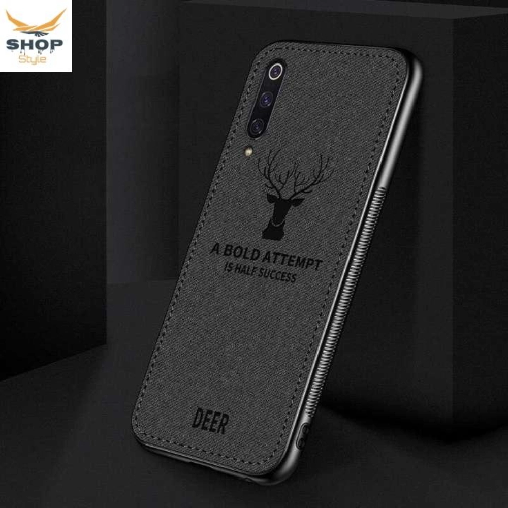 For Xiaomi Mi A3 - Luxury Soft Fabric+PU Leather Hybrid Case Cove