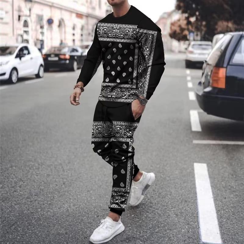 Full Sleeve T-Shirt And Trouser Set for Men