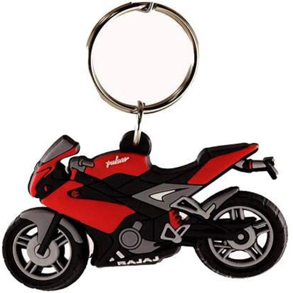 Bajaj Pulsar key ring or Key chain - red