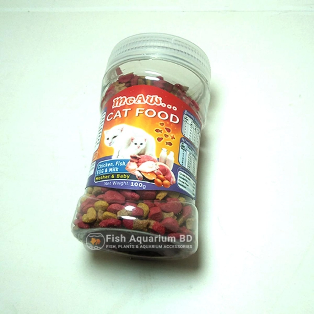 Mother and Baby Dry Cat Food Chicken, Fish, Egg & Milk Flavor 100gm