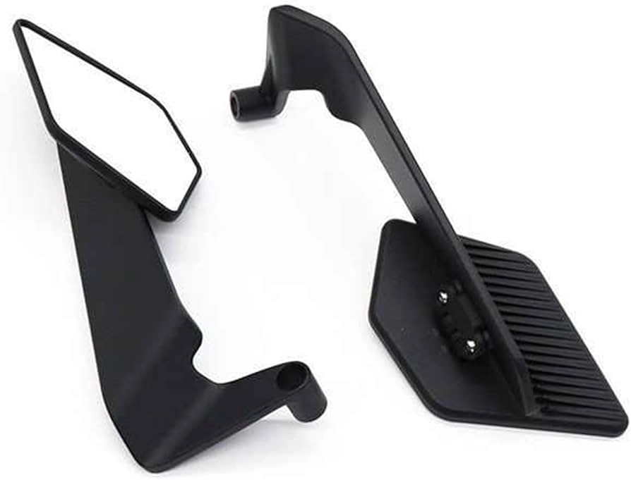 Motorcycle Mirrors Universal Foldable Rotating Rear View Mirror Stealth ...