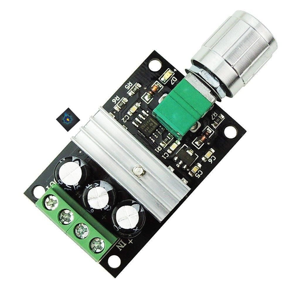 6V 12V 24V 28V 3A 80W DC Motor Speed Controller PWM Adjustable Variable ...
