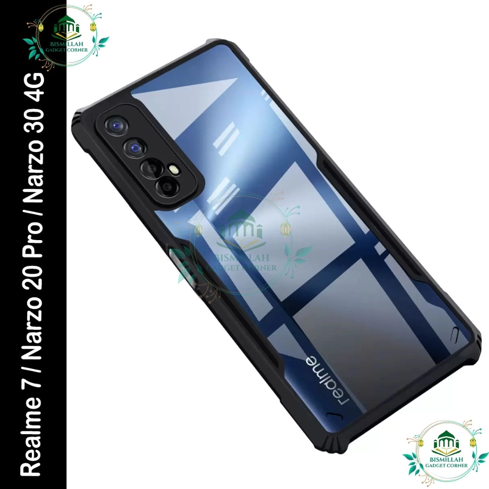 Xundd Back Cover for Realme 7 Transparent Hybrid Hard PC Back Bumper