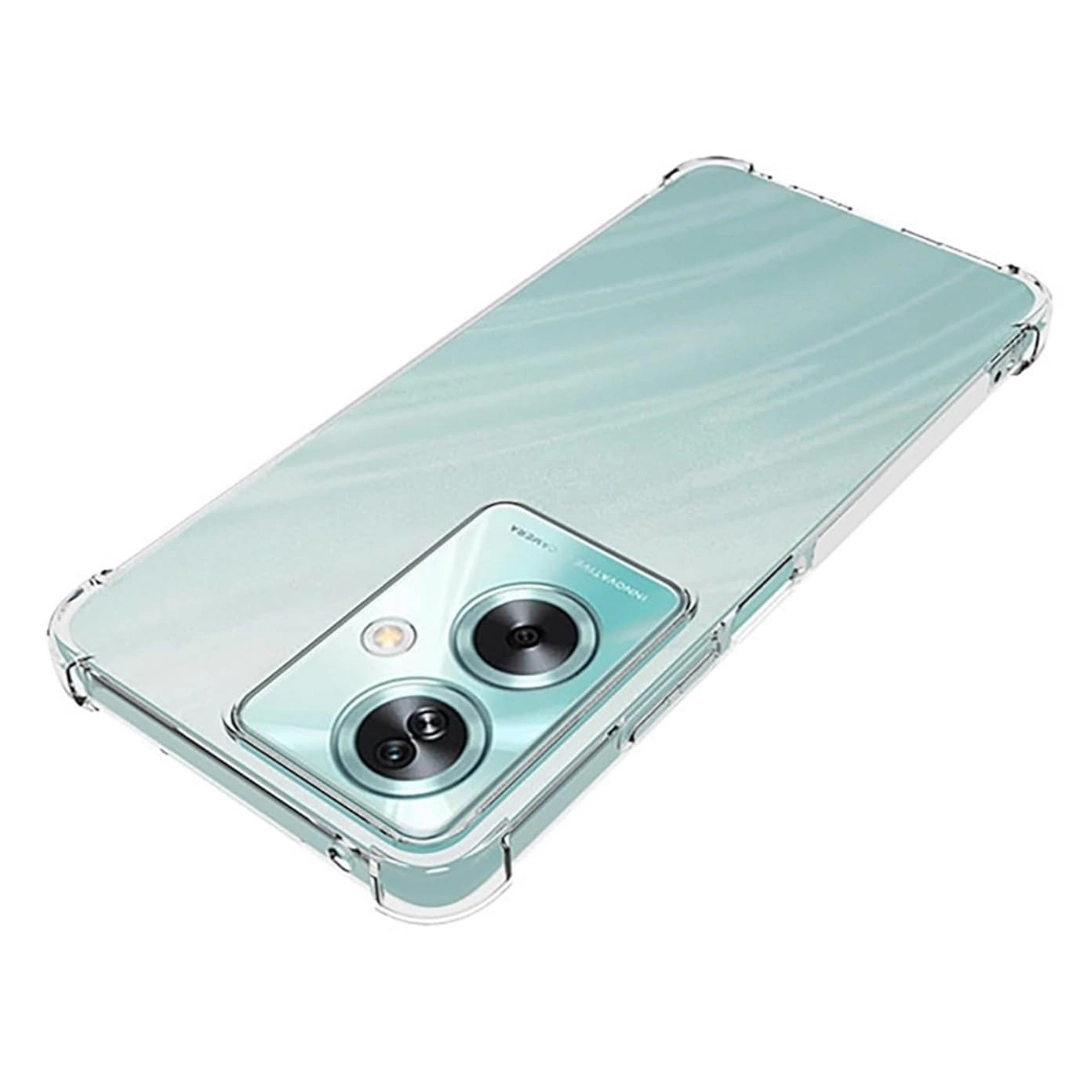 OPPO A79 5G Flexible Clear Transparent Soft TPU Back Case Cover with bumper