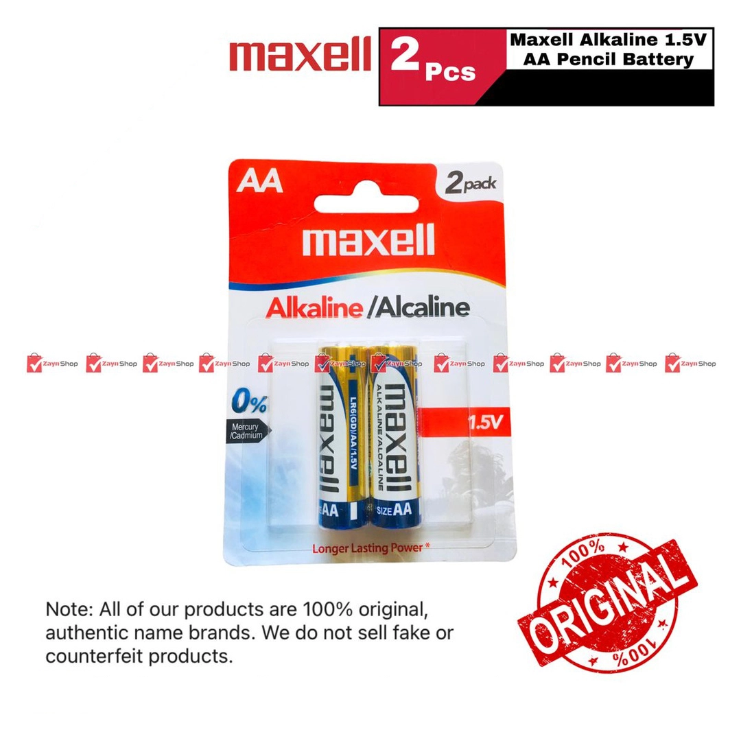 Maxell Alkaline 1.5V Aa Pencil Battery 2 Pieces - Battery