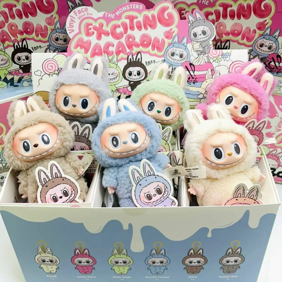 Personality POP MART Labubu Doll Plush Keychain Lychee Berry Labubu V1 ...