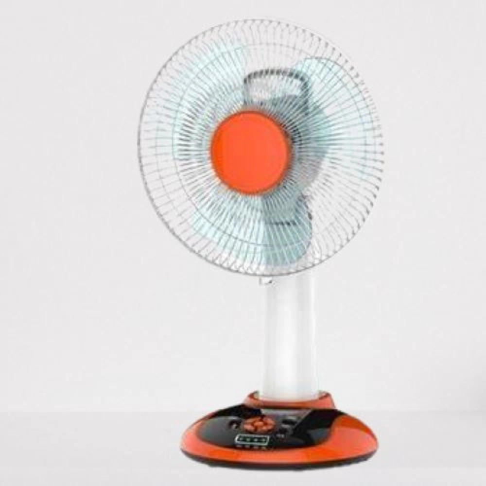 Kennede KN-2932S Rechargeable Table Fan - 12 Inch Orange & Green