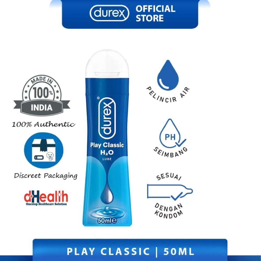 Durex Play Classic H2O Lubricant Gel, 50ml.