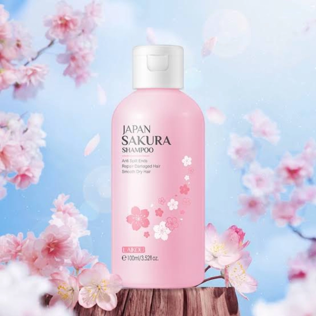 Laikou Japan Sakura Shampoo Repair Damaged Hair Moisturizing Nourishing ...