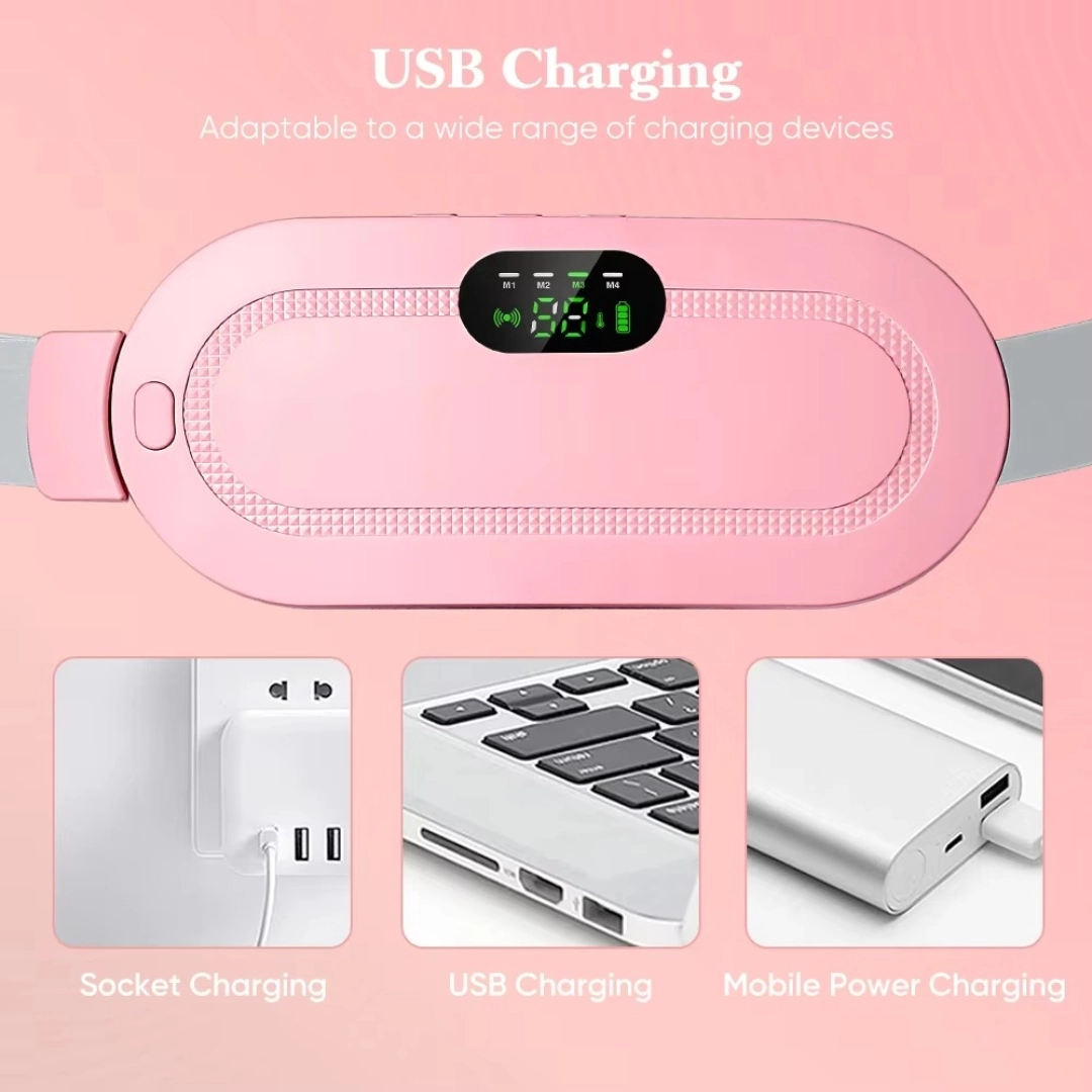 Electronic Body Massager Menstrual Waist Belt Abdominal Vibration ...