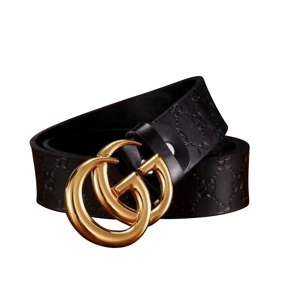 Leather and Metal Waist Belt for Men