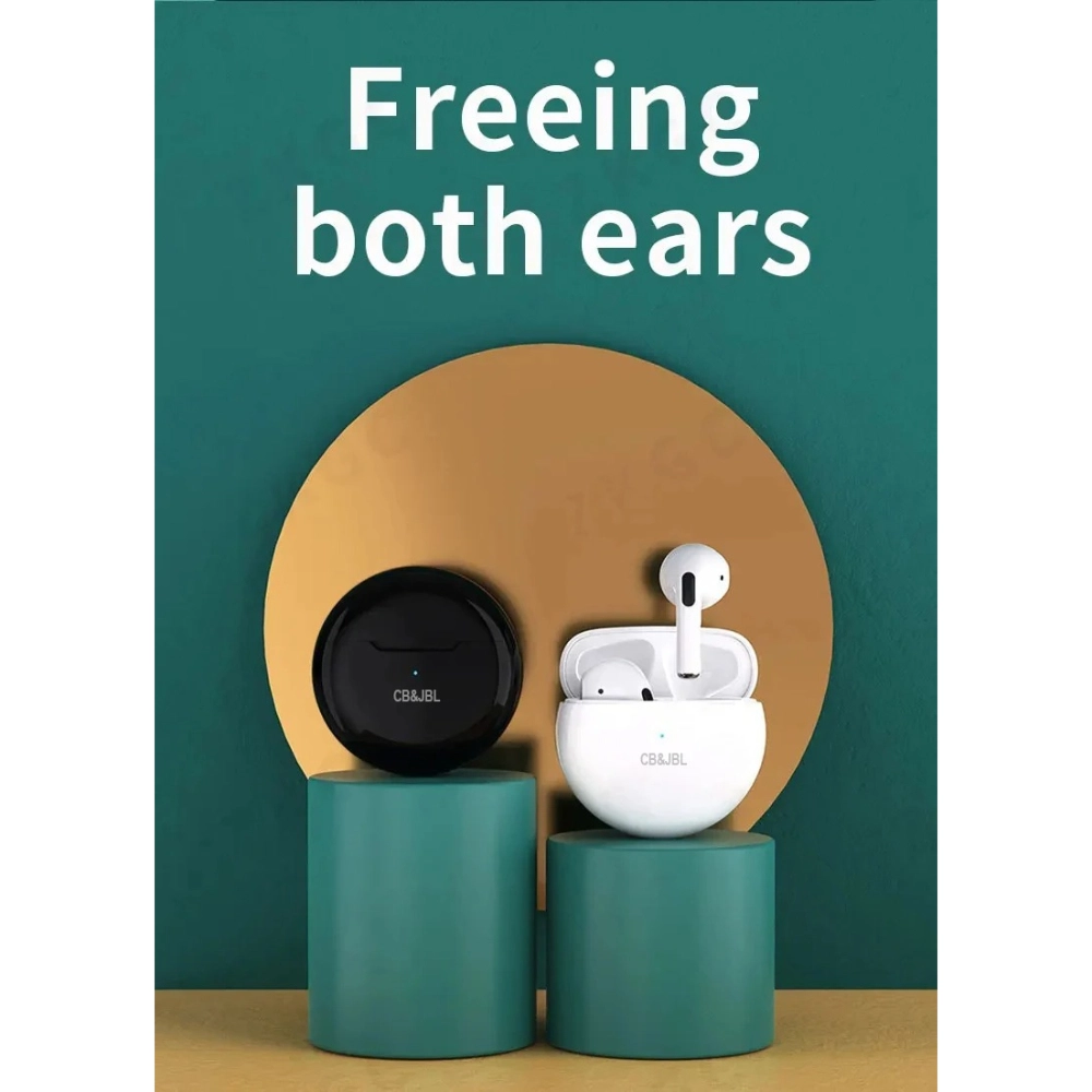 Pro 6 TWS Wireless Headphones with Mic Fone Bluetooth Earphones Sport ...