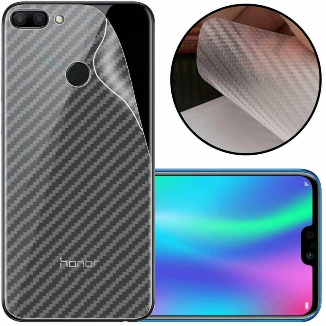 Honor 9N Carbon Fiber Back Poly Sticker Protection