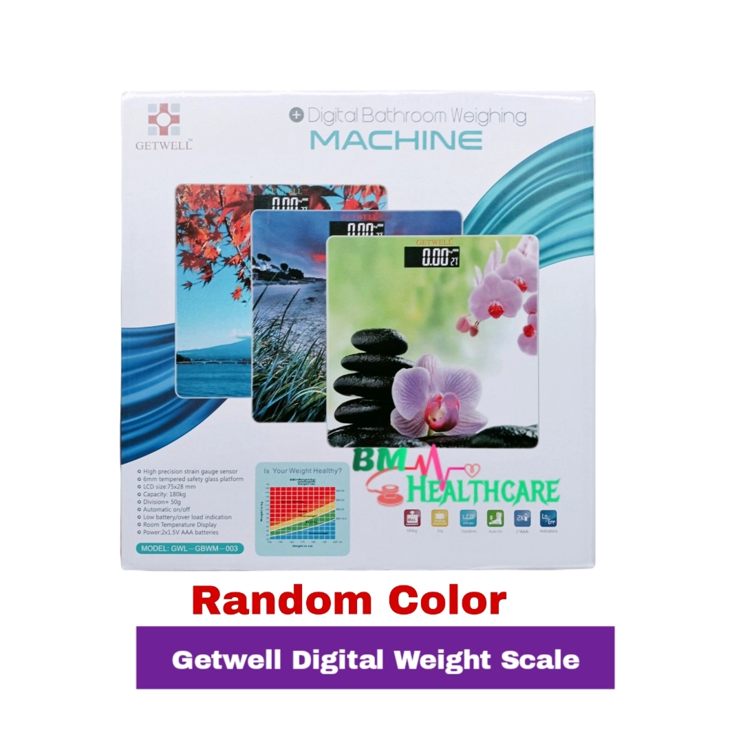 Getwell Digital Body Weight Measuring Machine - Bathroom Scale Glass ...