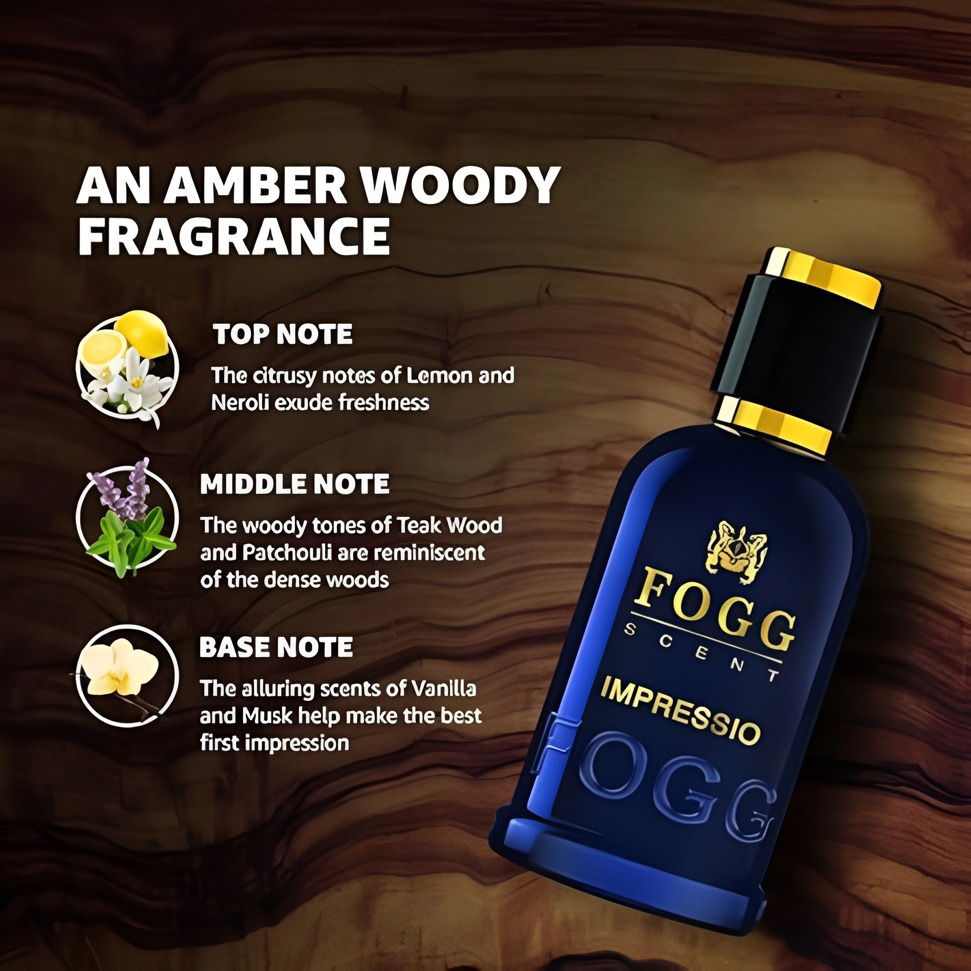 Fogg Scent Impressio Eau de Parfum for Men | 75ml | Long-Lasting Men's ...