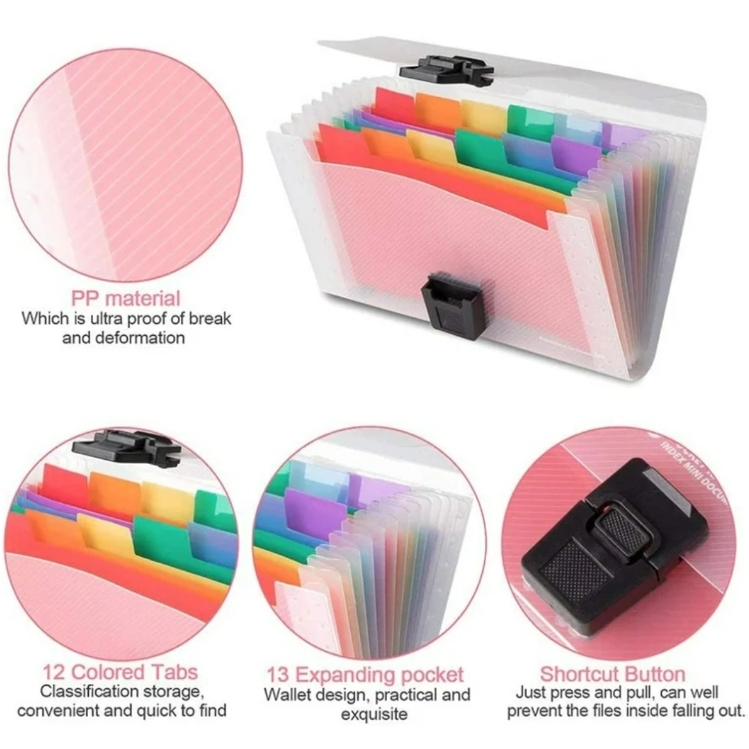 New Model Transparent File Bag Lq Industrial Mini Document File A6 ...