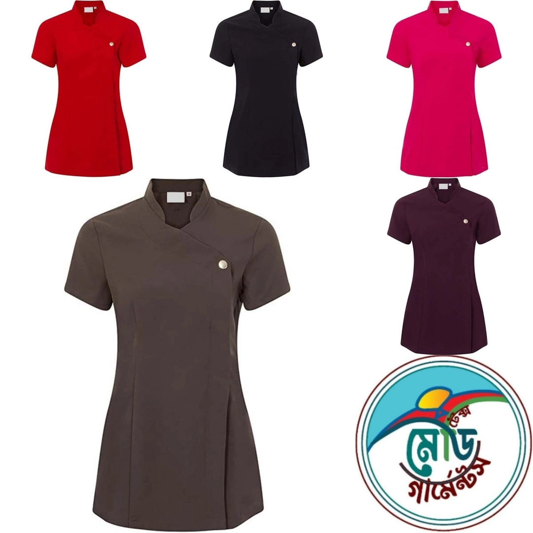 Ladies Salon Tunic Beauty Hairdressing Massage Therapist Spa Clothing ...