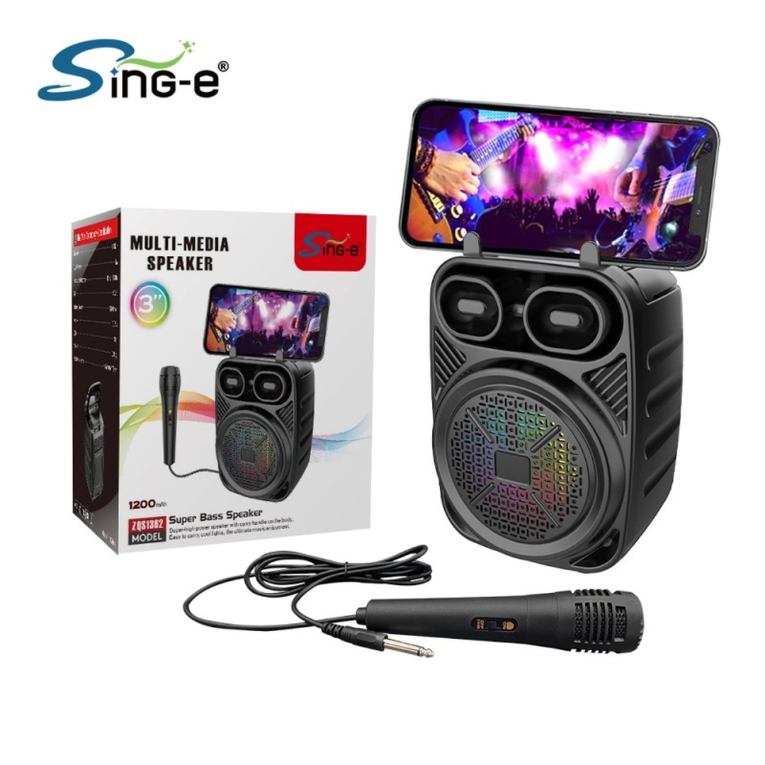 ZQS-1362 Bluetooth, USB, TF Card & FM Radio Supported 3 Inch Driver RGB ...
