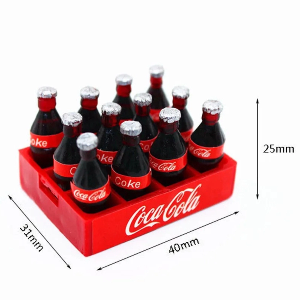 Miniature Coca Cola with crate Toy For Children