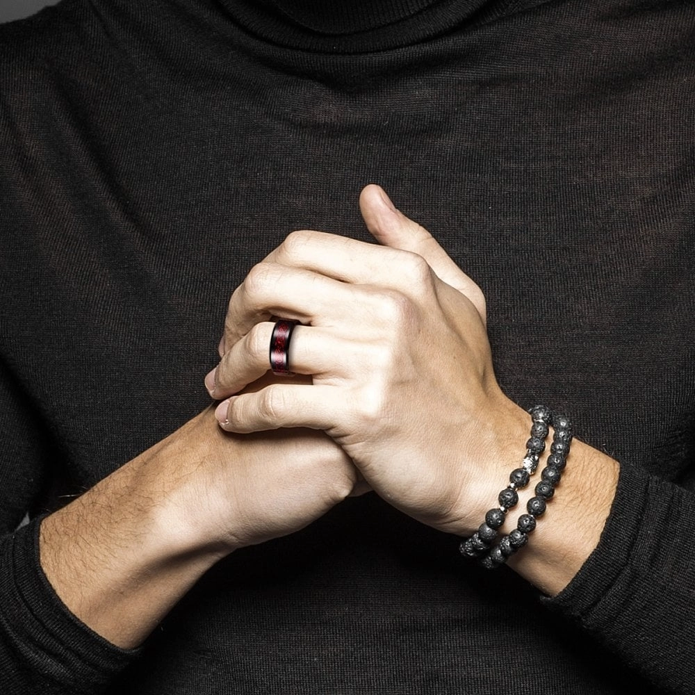 Simple men and women stainless steel creative Finger ring