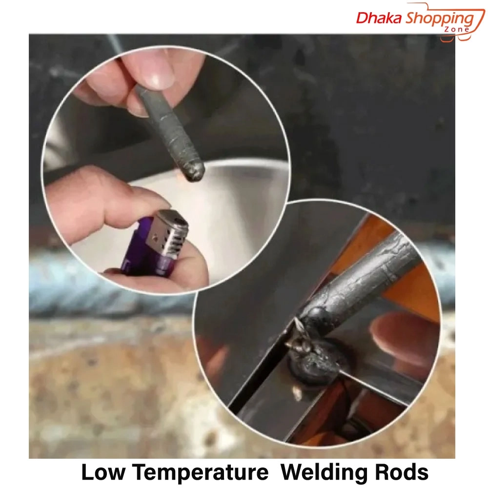 3 pcs Low Temperature Easy Melt Stainless Steel Welding Rods Universal ...