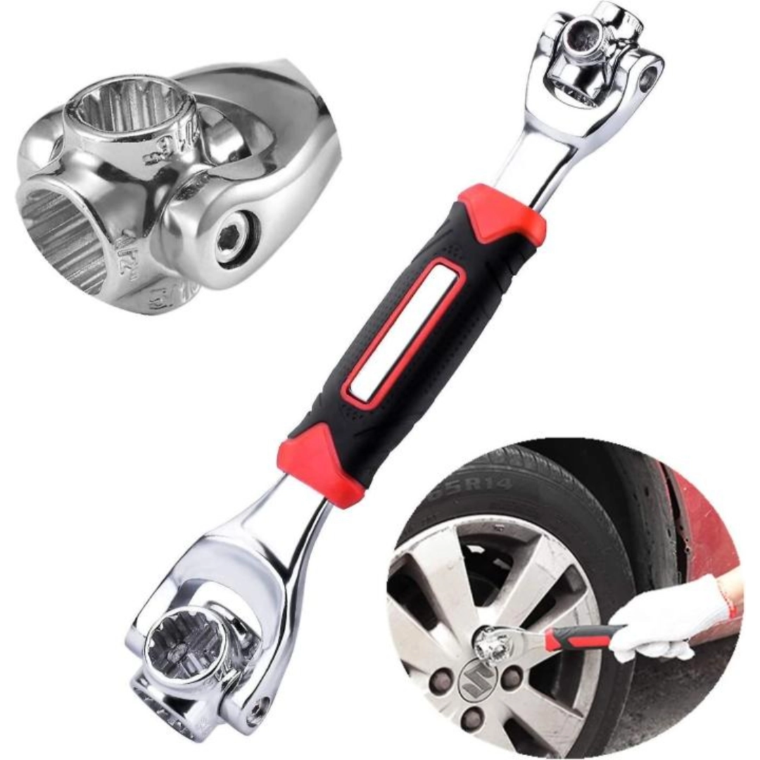 360 Degree Multipurpose Tiger Wrench 8 in 1 Tools Socket Works ...