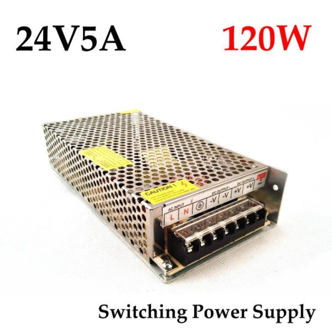 24V 5Amp SMPS AC 220V To DC 24V 5A 500W Switching Mode Power Supply ...