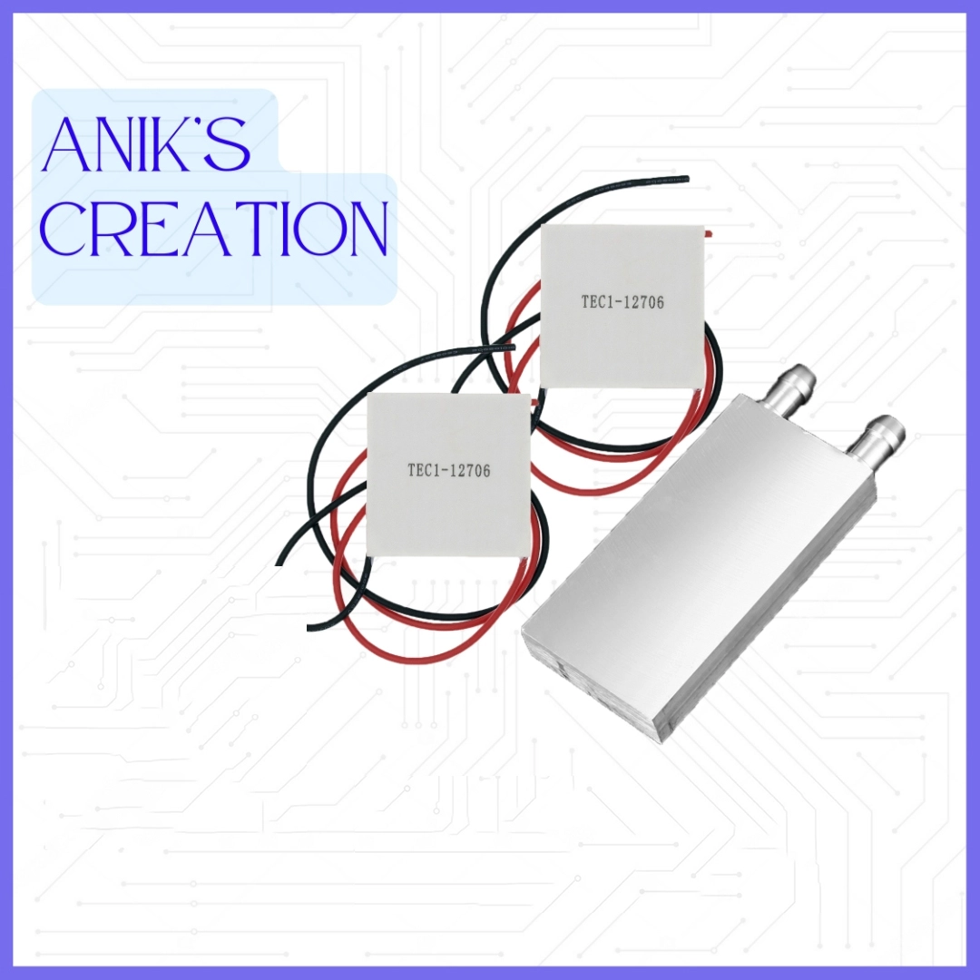 2 Pcs Thermoelectric Peltier Module With 2A Aluminum Block
