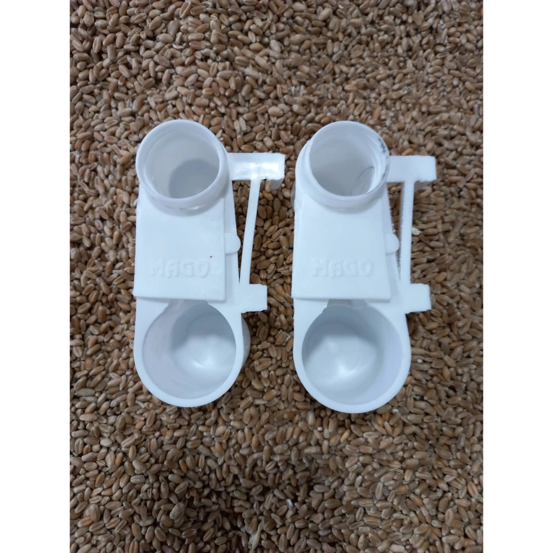 5pcs Practical Plastic Water Drinker Cup Feeder Drinking Bowl for Bird ...