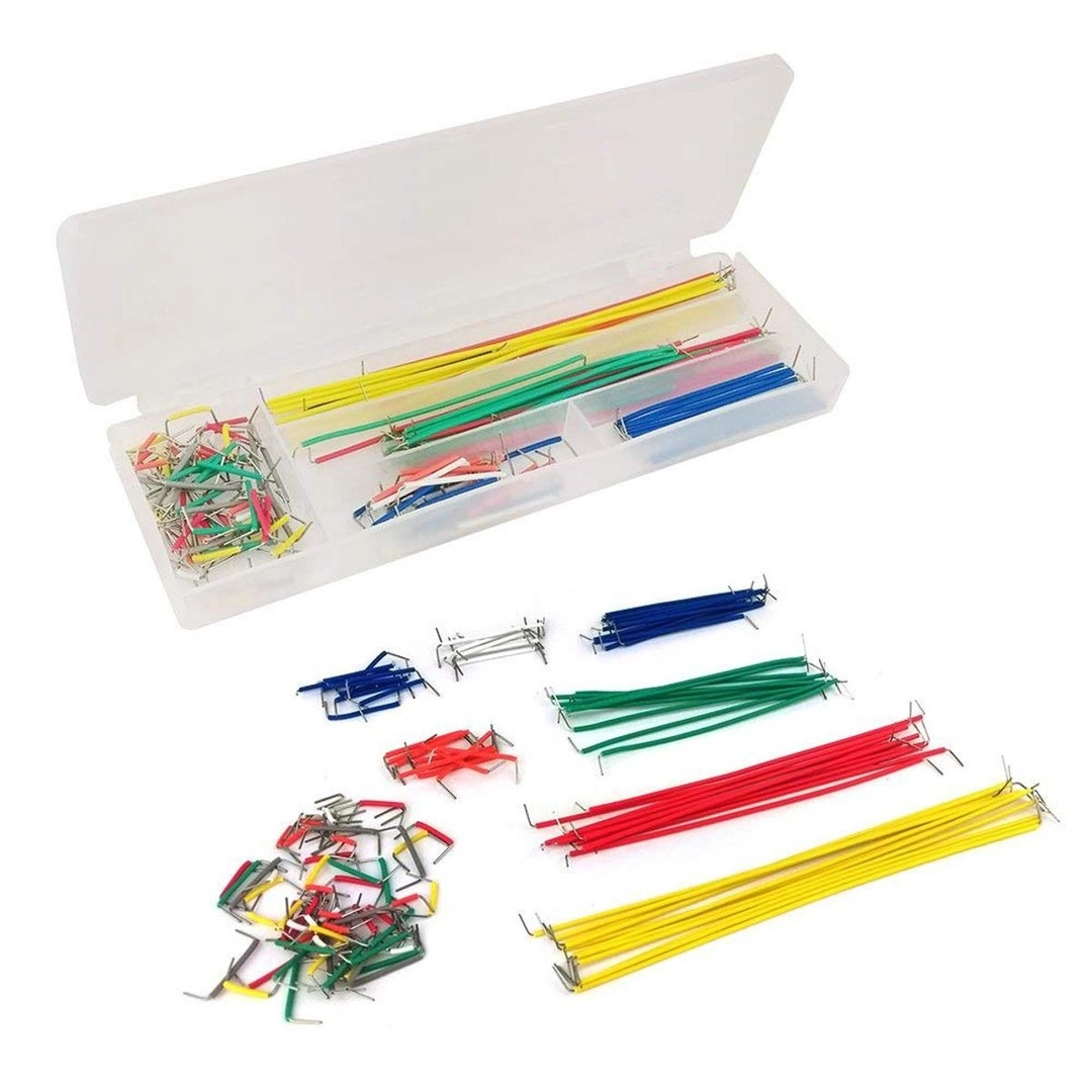 140Pcs Wire Set Breadboard Solderless U Shape 140Pcs Jumper Wire Cables ...