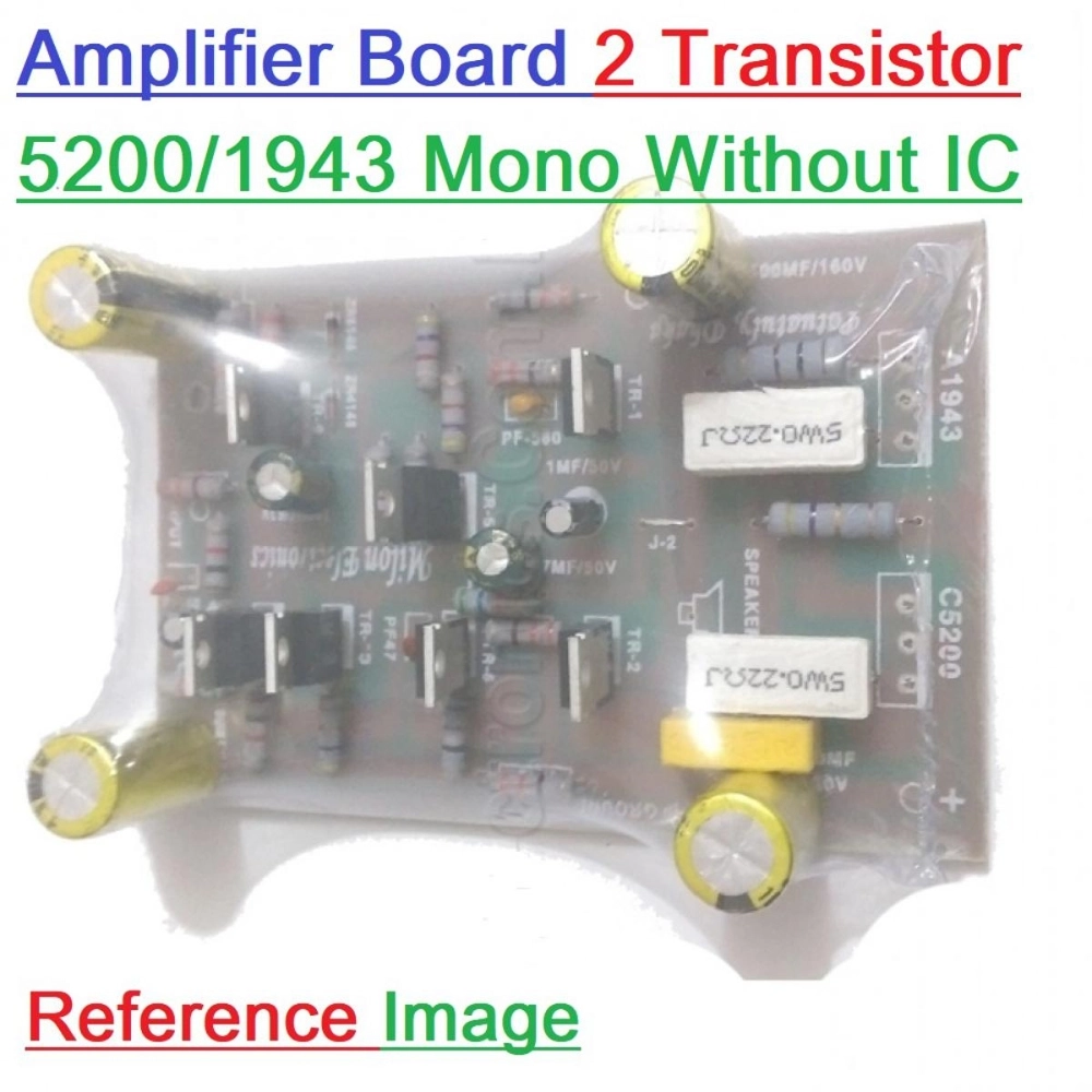 2 Transistors Amplifier Circuit Board For 5200 & 1943 IC Mono ...